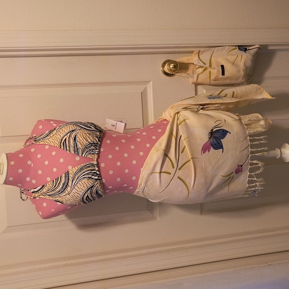 Bali Batiks | Swim | Sarong Pastel Peach Bali Batiks Hand Painted ...
